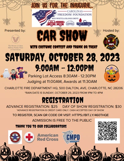 Red, White, and Blood Drive Car Show in Charlotte - Centerstone