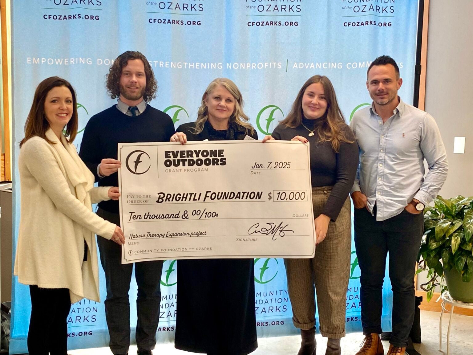 Brightli nature therapy program awarded $10,000 Community Foundation of ...